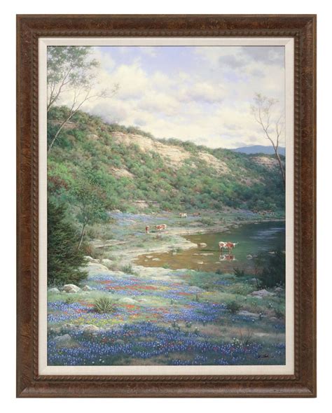 Larry Dyke Tx 20th C Texas Spring Limited Edition Giclee Print