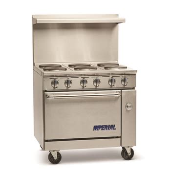 Imperial Ir 6 E Xb 36 Electric Pro Series Restaurant Range 208 Volts