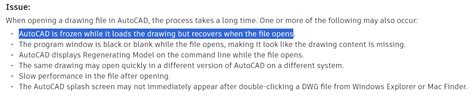 Intermittent Initial Freeze Issue In Autocad Troubleshooting And Solutions Autodesk Community