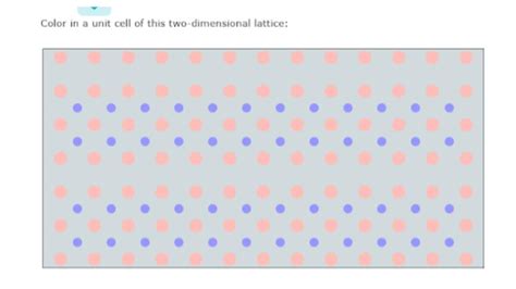 solved color in a unit cell of this two dimensional lattice