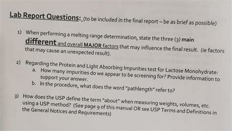 solved lab report questions to be included in the final