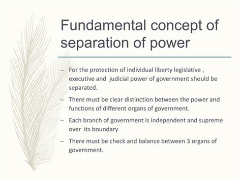 Separation Of Power And Checks And Balances Pptx