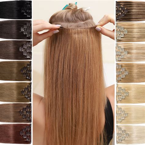 Benehair Clip In 100 Real Remy Human Hair Extensions Full Head Soft