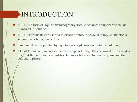 Hplc Interpretation Ppt