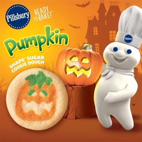 Pillsbury™ Ready To Bake Pumpkin Shape Sugar Cookie Dough 91 Oz Kroger