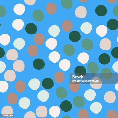 임의의 컬러 폴카 도트 원활한 패턴 파란색 배경에 원 모양 벽지 가능성에 대한 스톡 벡터 아트 및 기타 이미지 가능성 검은색 고풍스런 Istock