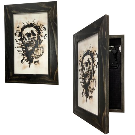 Bellewood Designs Gothic Skull Giving Middle Finger Decorative Gun