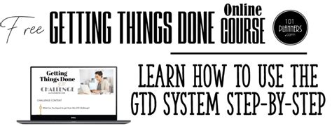 Getting Things Done GTD Step By Step Free GTD Planner