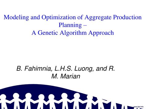 Ppt Modeling And Optimization Of Aggregate Production Planning A Genetic Algorithm Approach
