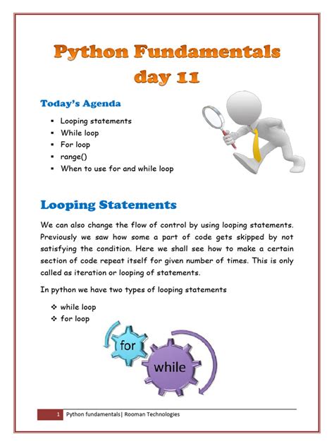 Python Looping Statements Explained Pdf Control Flow Computing