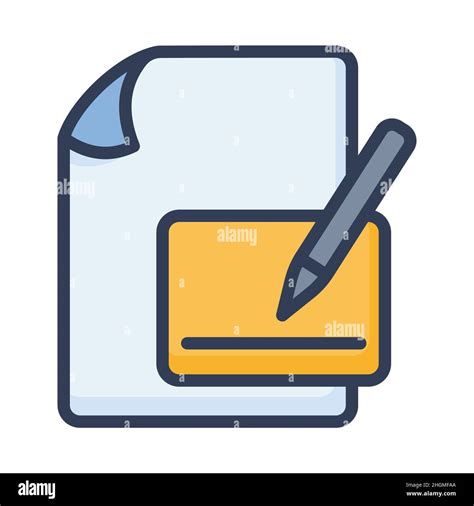 Write Document File Paper Page Letter Single Isolated Icon With Filled Line Style Vector