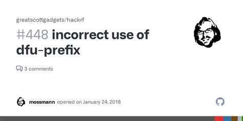 incorrect use of dfu prefix · issue 448 · greatscottgadgets hackrf