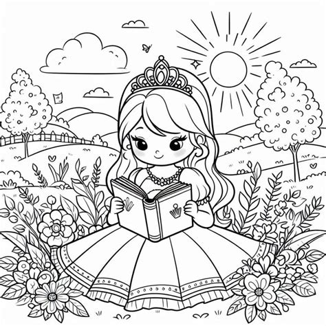 Princesa E Castelo Encantado Para Colorir Pintar E Colorir