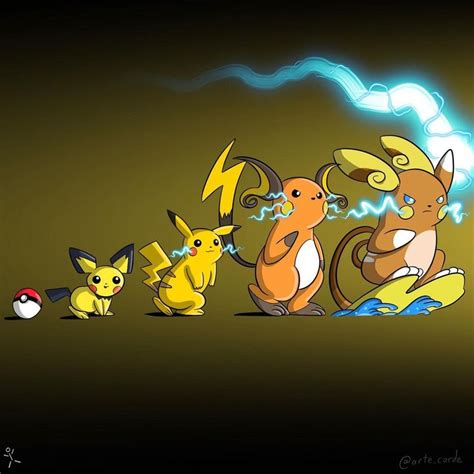 Arte Cardé On Instagram Evolucion De Un Pikachu” ⚡️el Mas Que