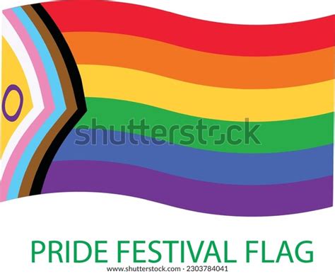 Flag Lgbtq Progress Pride Intersex Inclusion Stock Vector Royalty Free