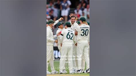 Stellar Performance From Australia On Day 1 Mitchell Starc Showcased His Dominance With The Pink