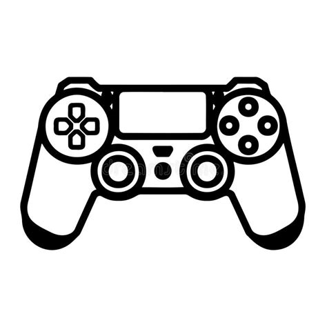 Video Game Controller Icon In Black And White Stock Illustration Illustration Of Gaming Sign