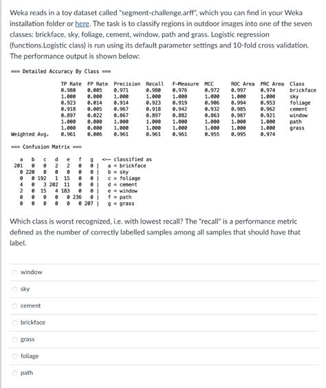 solved weka reads in a toy dataset called