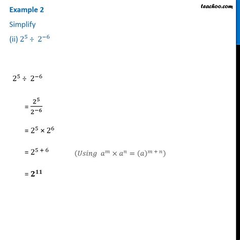 Example Simplify Ii Exponents And Powers Class