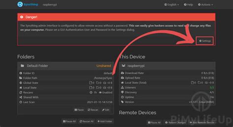 Synchronizing Files On Your Raspberry Pi With Syncthing Pi My Life Up