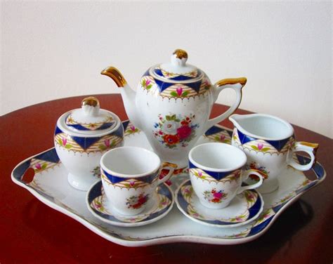 Mini Tea Set 10 Piece Adeline Collection Etsy