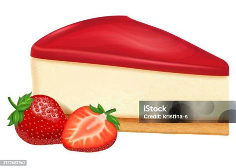 딸기 잼과 딸기 딸기를 곁들인 치즈 케이크 벡터 일러스트 레이 션 건강한 생활방식에 대한 스톡 벡터 아트 및 기타 이미지 건강한 생활방식 달콤한 음식 디저트 토핑
