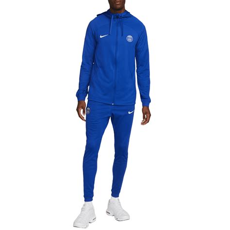 Paris Saint Germain Strike Tracksuit With Hood Royal Blue 52 Off