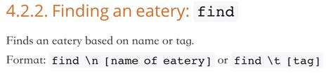 The Find Command Runs Differently From UG Issue Nus Cs AY S Ped Dev Response