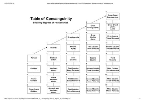 Tableofconsanguinityshowingdegreesofrelationshippdf