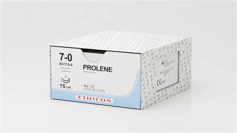 Ethicon Prolene Sutures Usp 7 0 3 8 Circle Round Body Bv 1 Double Needle Nw873