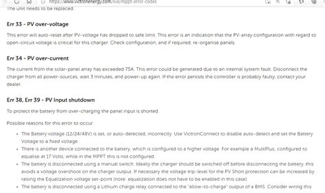 Pv Input Shorted Victronenergy