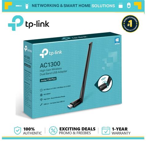 TP Link Archer T U Plus AC High Gain Wireless Dual Band USB Adapter AC WiFi Adapter WiFi