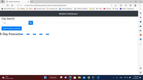 GitHub TrevorGrilley Weather Dashboard