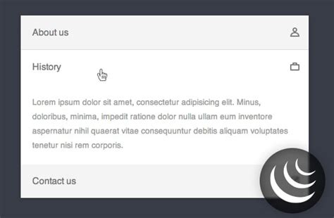 Jquery Powered Accordion Menu Wegraphics
