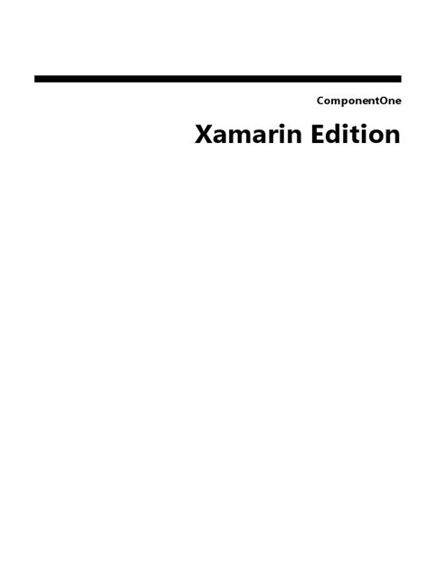 Dokumen Tips Xamarin Edition Help Getting Started With Xamarin