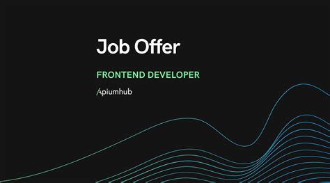 Frontend Developer Job Offer Apply Here Apiumhub