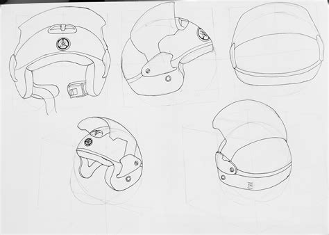 Helmet Sketch On Behance