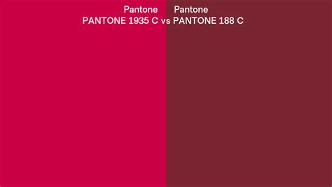 Pantone 1935 C Vs Pantone 188 C Side By Side Comparison