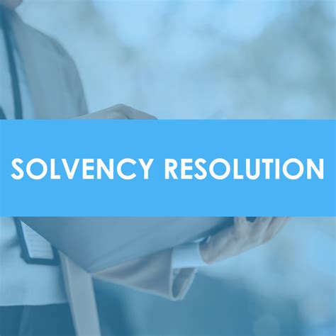 Template Solvency Resolution Sophie Grace