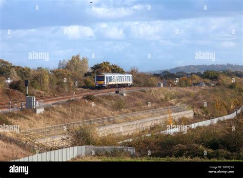Chiltern Railways Class 168 Clubman Train 168214 Passing Bicester South Junction On The Chiltern