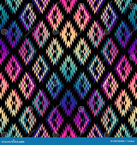 Geometric Abstract Triangles Pattern Seamless Vector Image Stock Vector Illustration Of