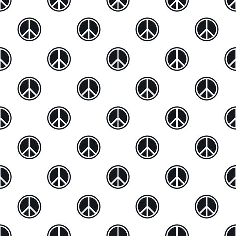Peace Sign Pattern Simple Style 15206986 Vector Art At Vecteezy