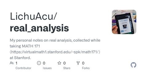 Github Lichuacu Real Analysis My Personal Notes On Real Analysis Collected While Taking Math