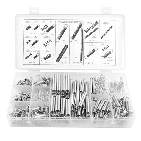 Xinmeiwen 200pcs Zinc Plated Compression And Extension Spring