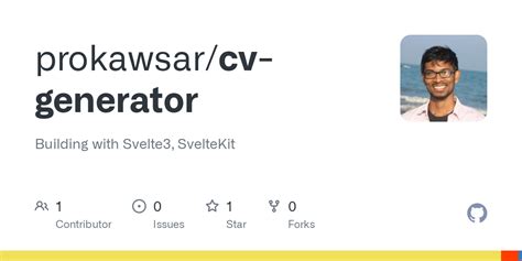 Github Prokawsarcv Generator Building With Svelte3 Sveltekit