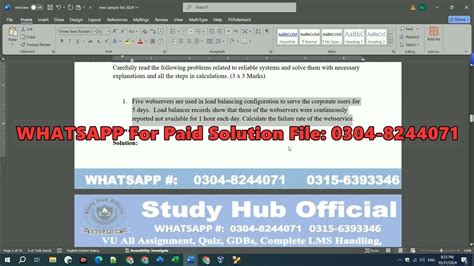 it601 assignment 1 solution fall 2024 it601 assignment 1 solution 2024