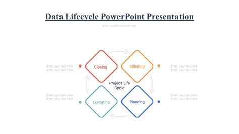 data lifecycle powerpoint presentation pptuniverse