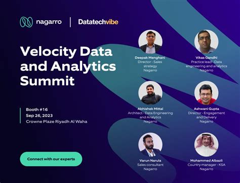 ahtisham qureshi on linkedin connect with us at velocity data and analytics summit riyadh nagarro