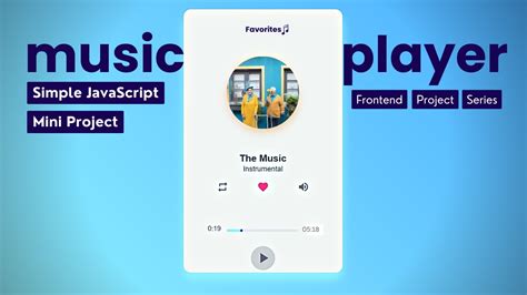 How To Make A Music Player Using HTML CSS JavaScript Frontend Mini Project YouTube
