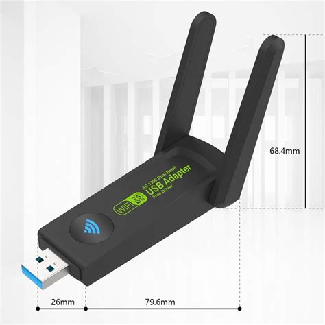 Mbps Wireless Network Card Gigabit Dual Band G Driverless Computer USB Network Card Scope